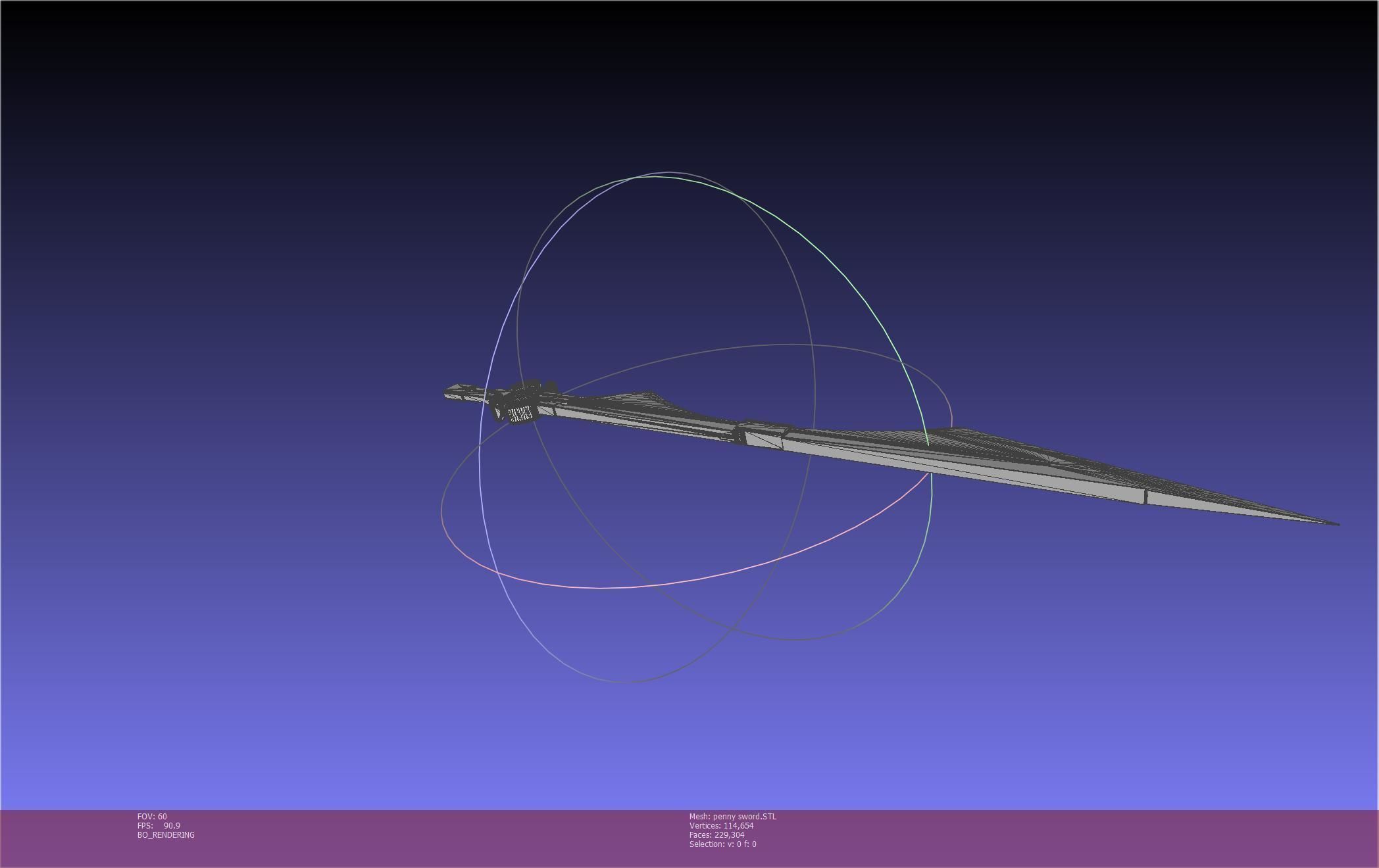 RWBY Penny Floating Array Sword Printable Assembly 3D model 3D ...