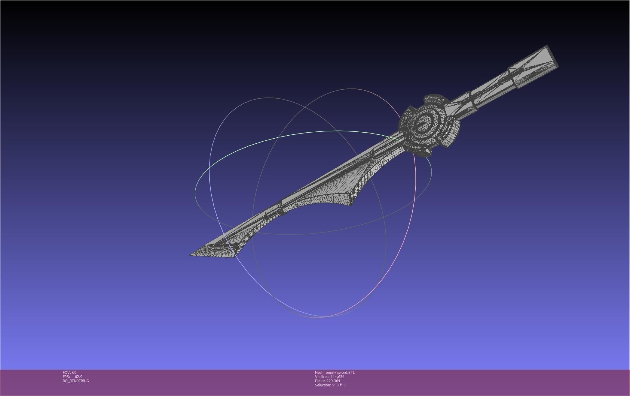 RWBY Penny Floating Array Sword Printable Assembly 3D model 3D ...