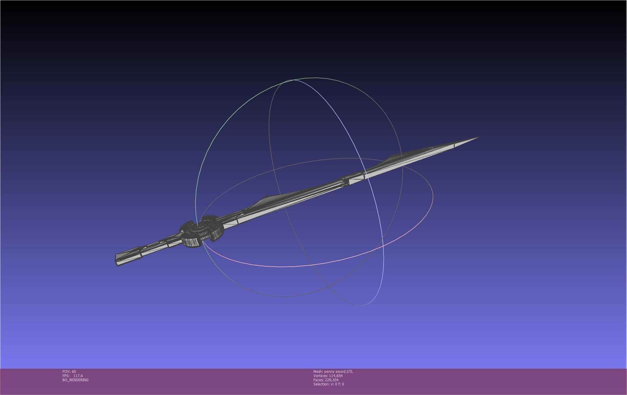 RWBY Penny Floating Array Sword Printable Assembly 3D model 3D ...