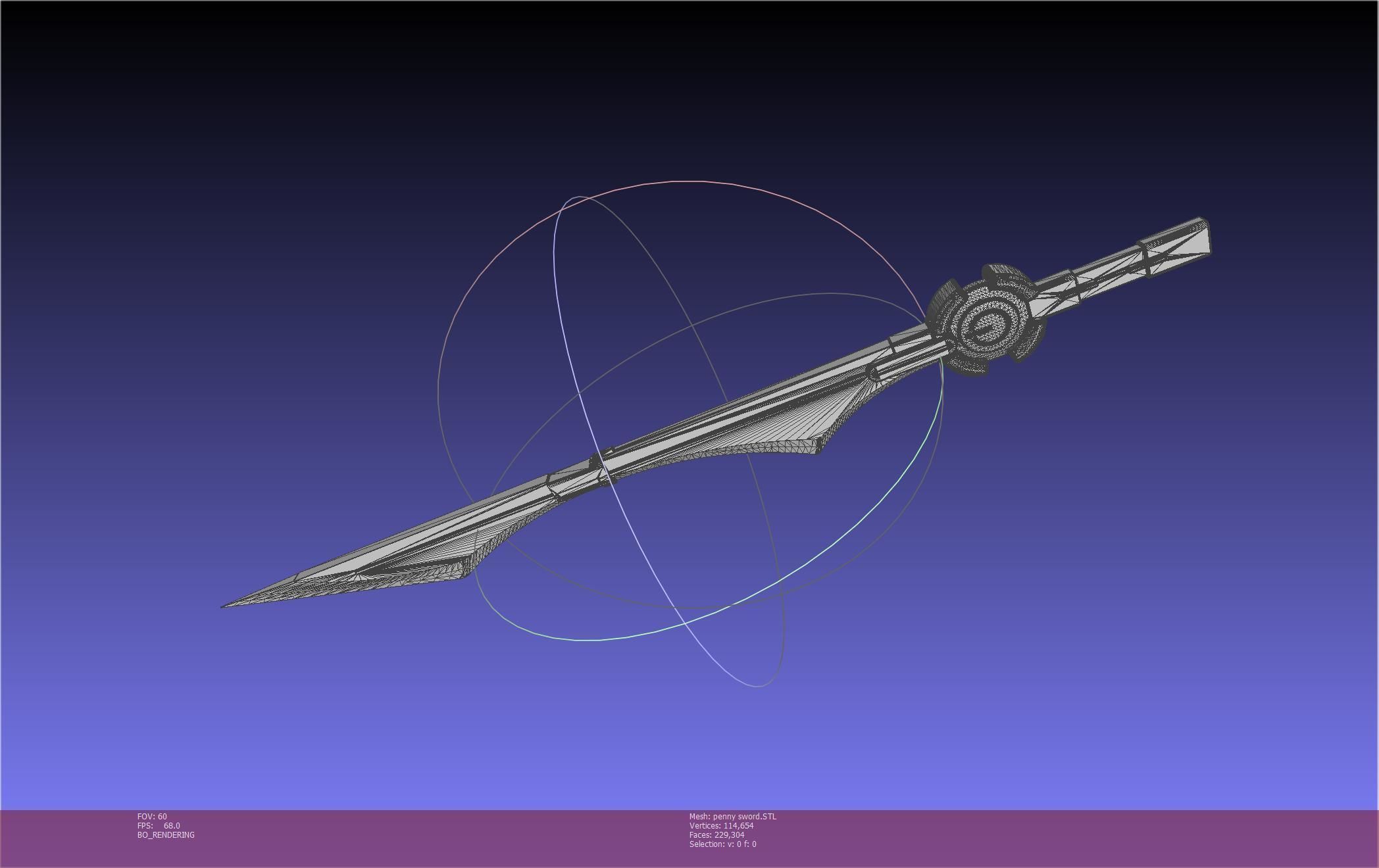 RWBY Penny Floating Array Sword Printable Assembly 3D model 3D ...