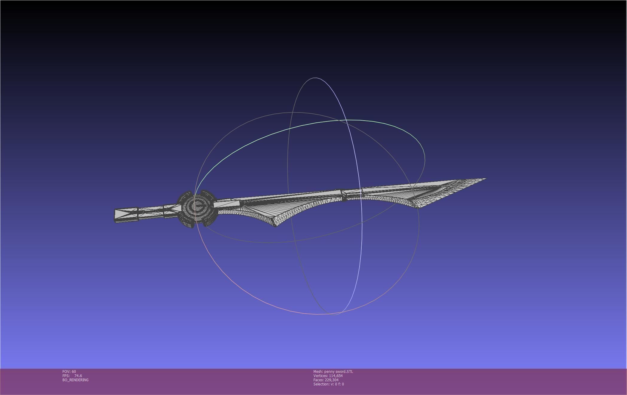 RWBY Penny Floating Array Sword Printable Assembly 3D model 3D ...