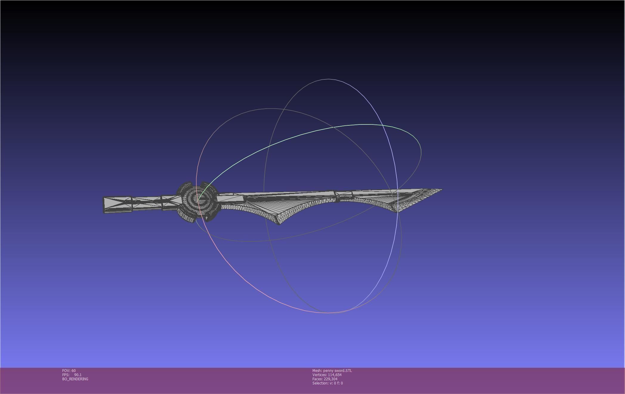 RWBY Penny Floating Array Sword Printable Assembly 3D model 3D ...