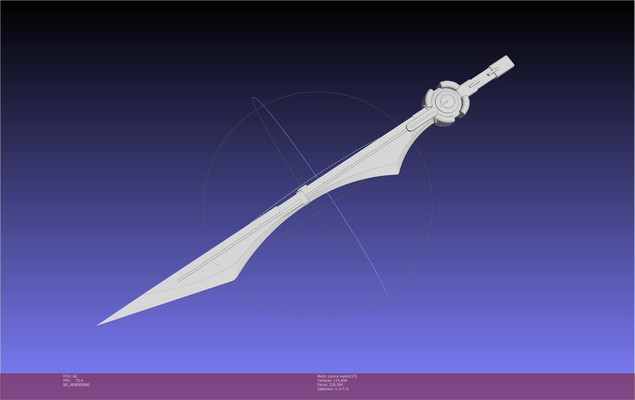 RWBY Penny Floating Array Sword Printable Assembly 3D model 3D ...