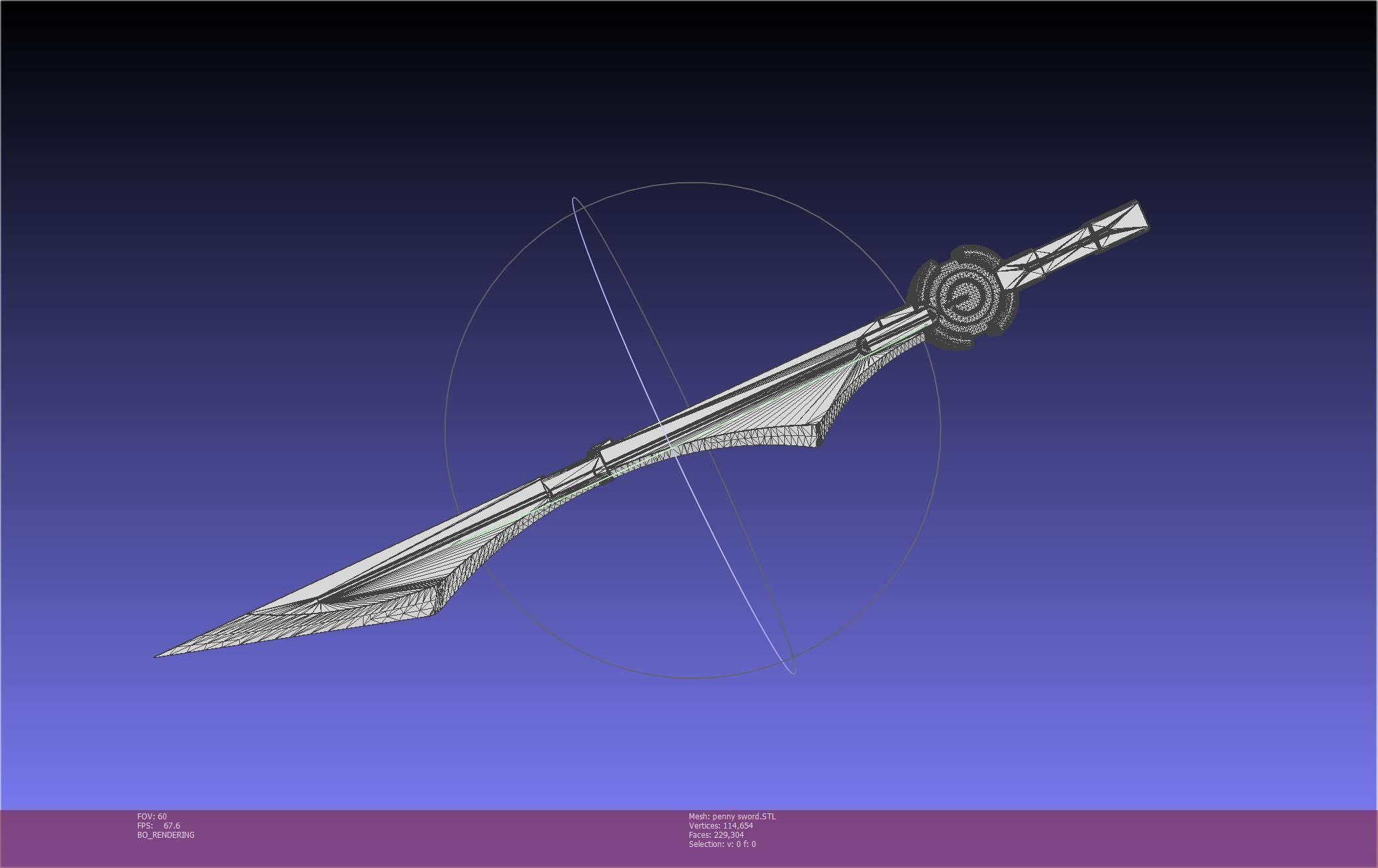 RWBY Penny Floating Array Sword Printable Assembly 3D model 3D ...