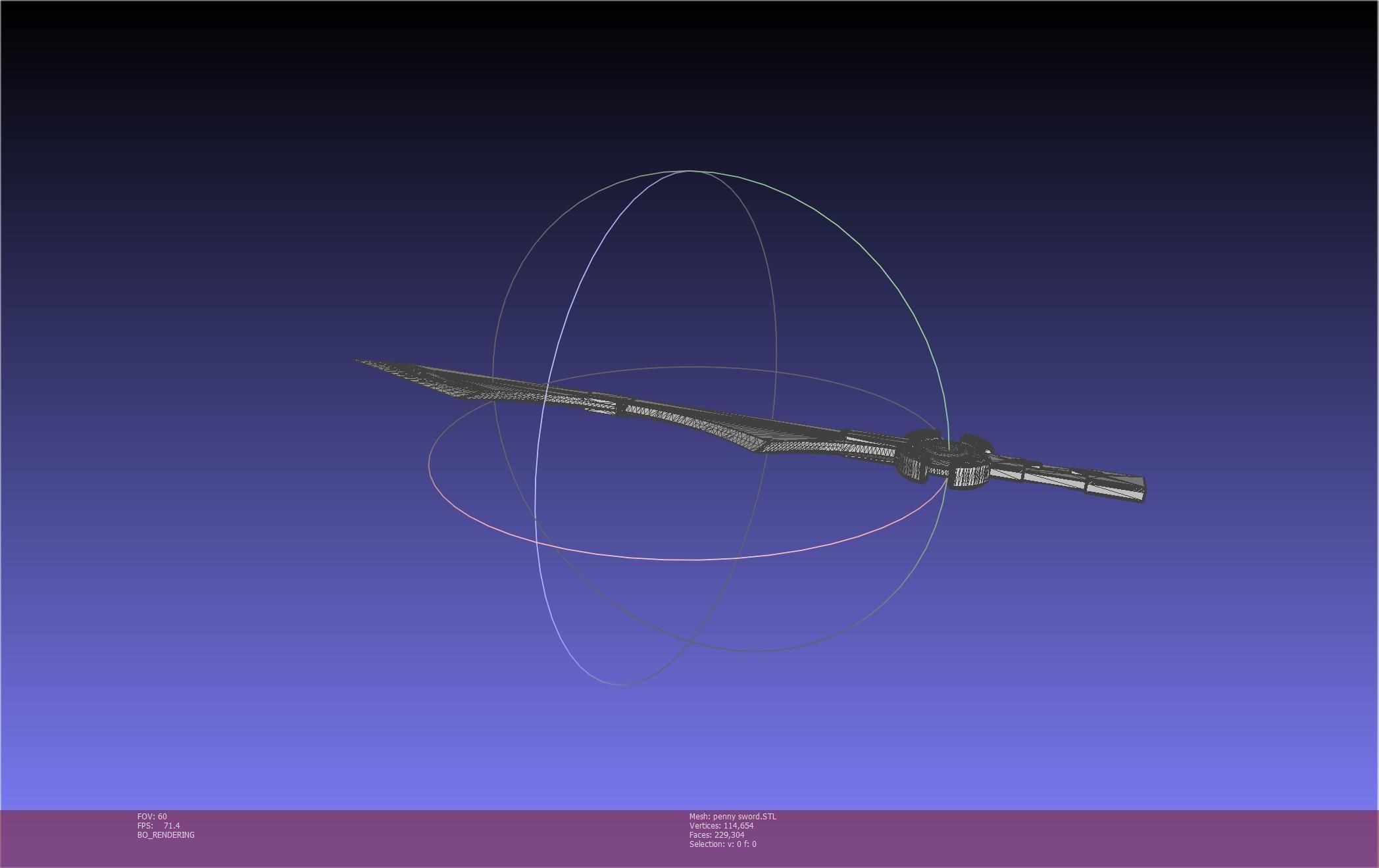 RWBY Penny Floating Array Sword Printable Assembly 3D model 3D ...