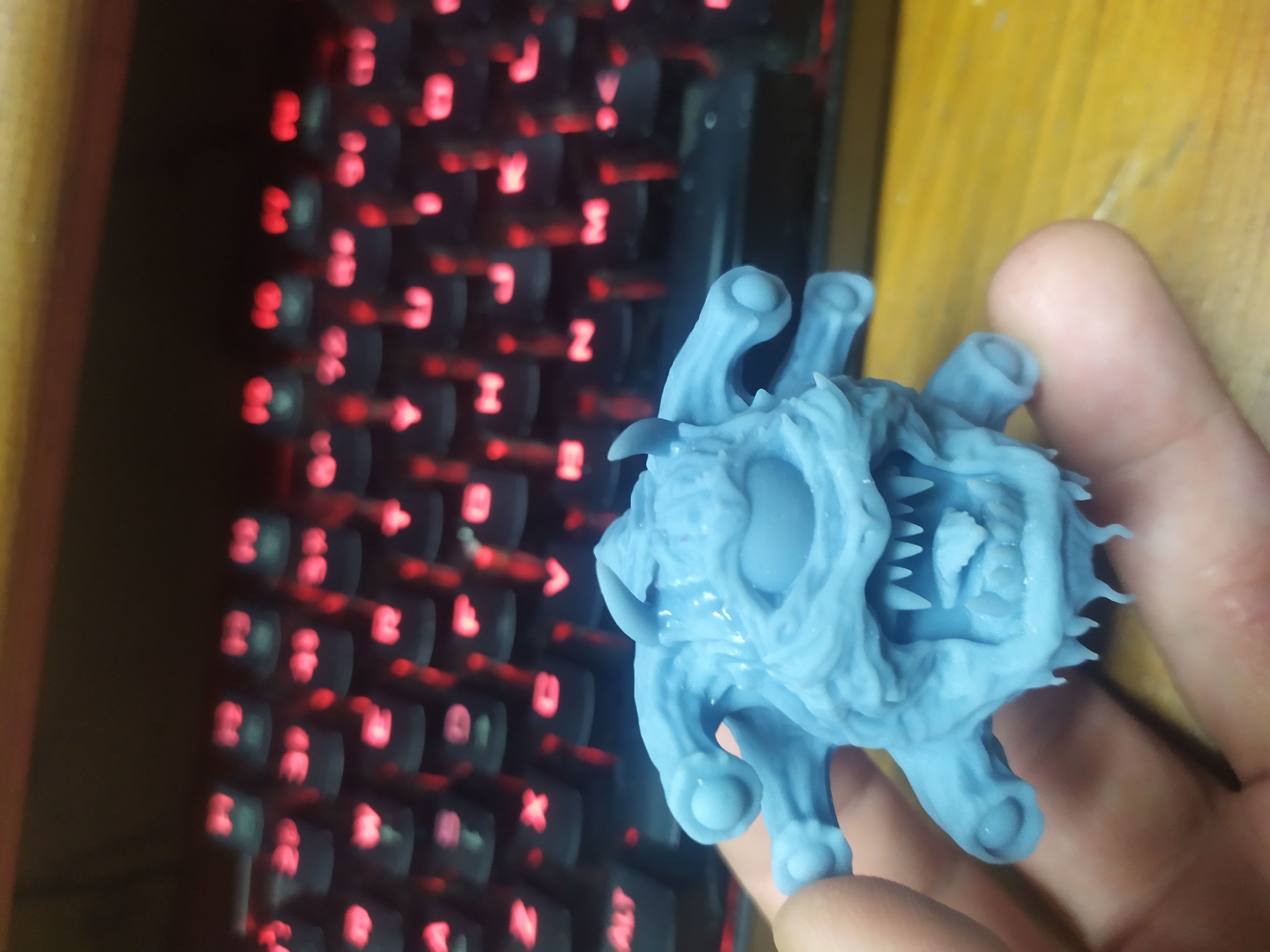 Beholder creature with horns and claws free 3D model 3D printable ...