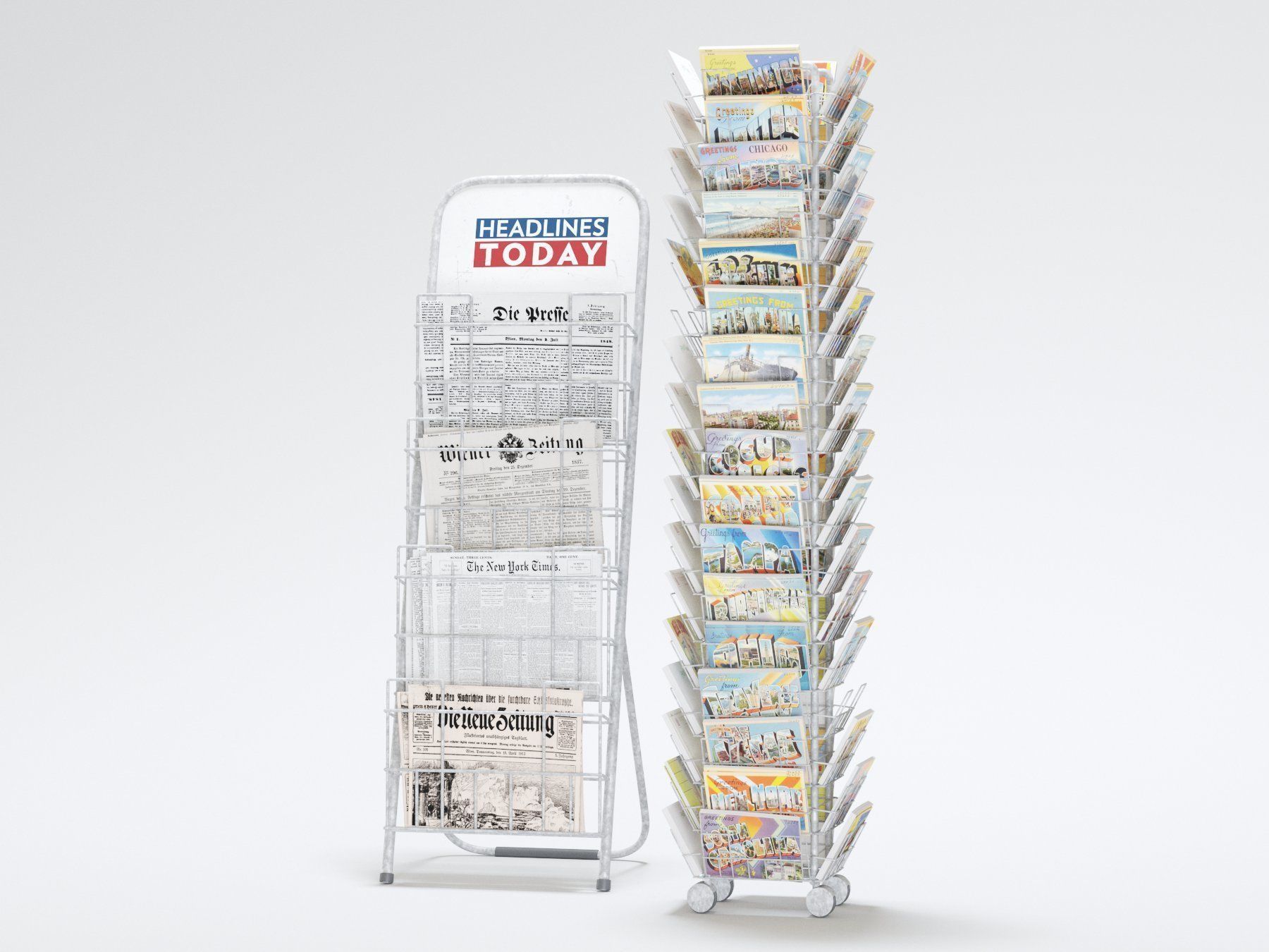 traffic rack set 3D model | CGTrader