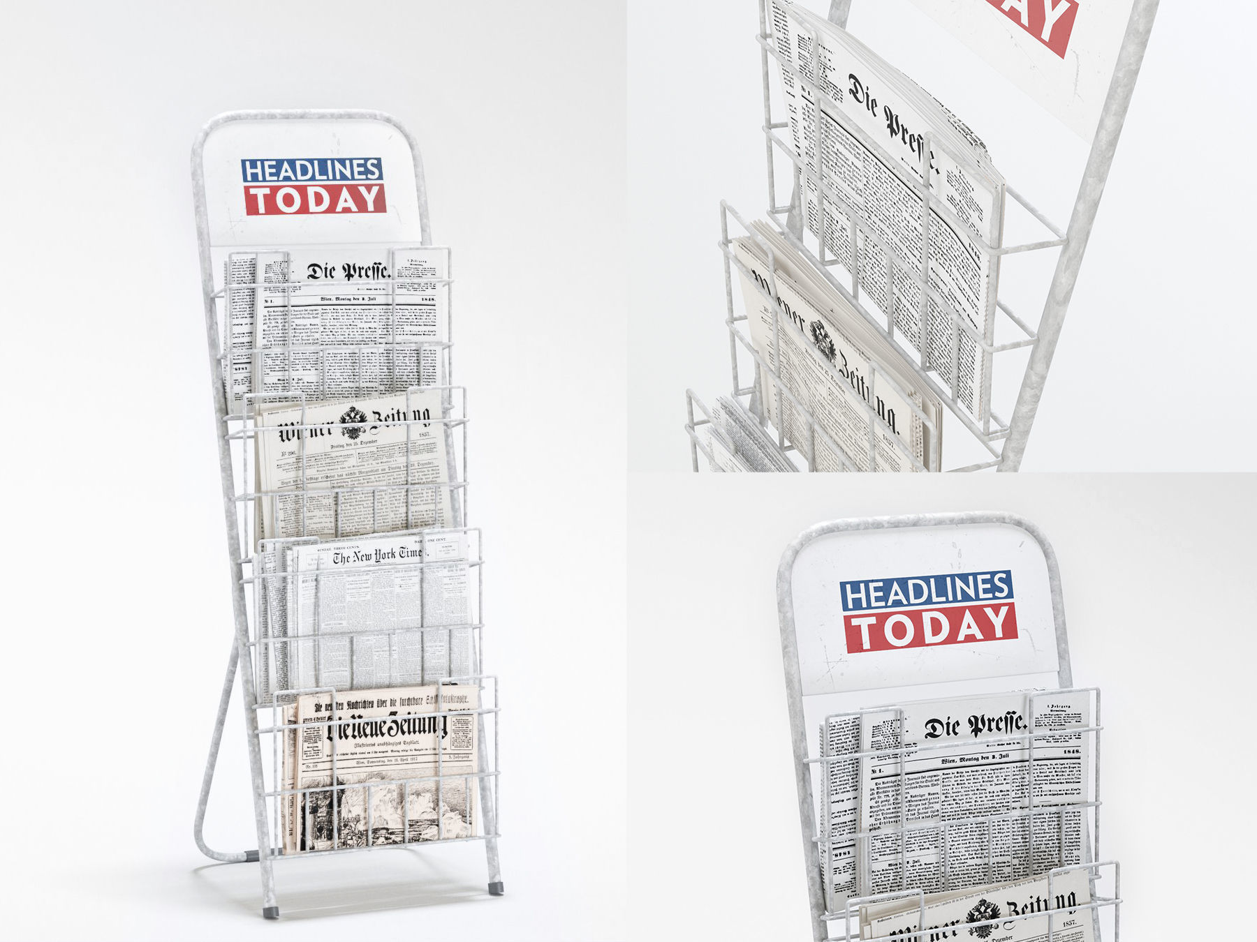 traffic rack set 3D model | CGTrader