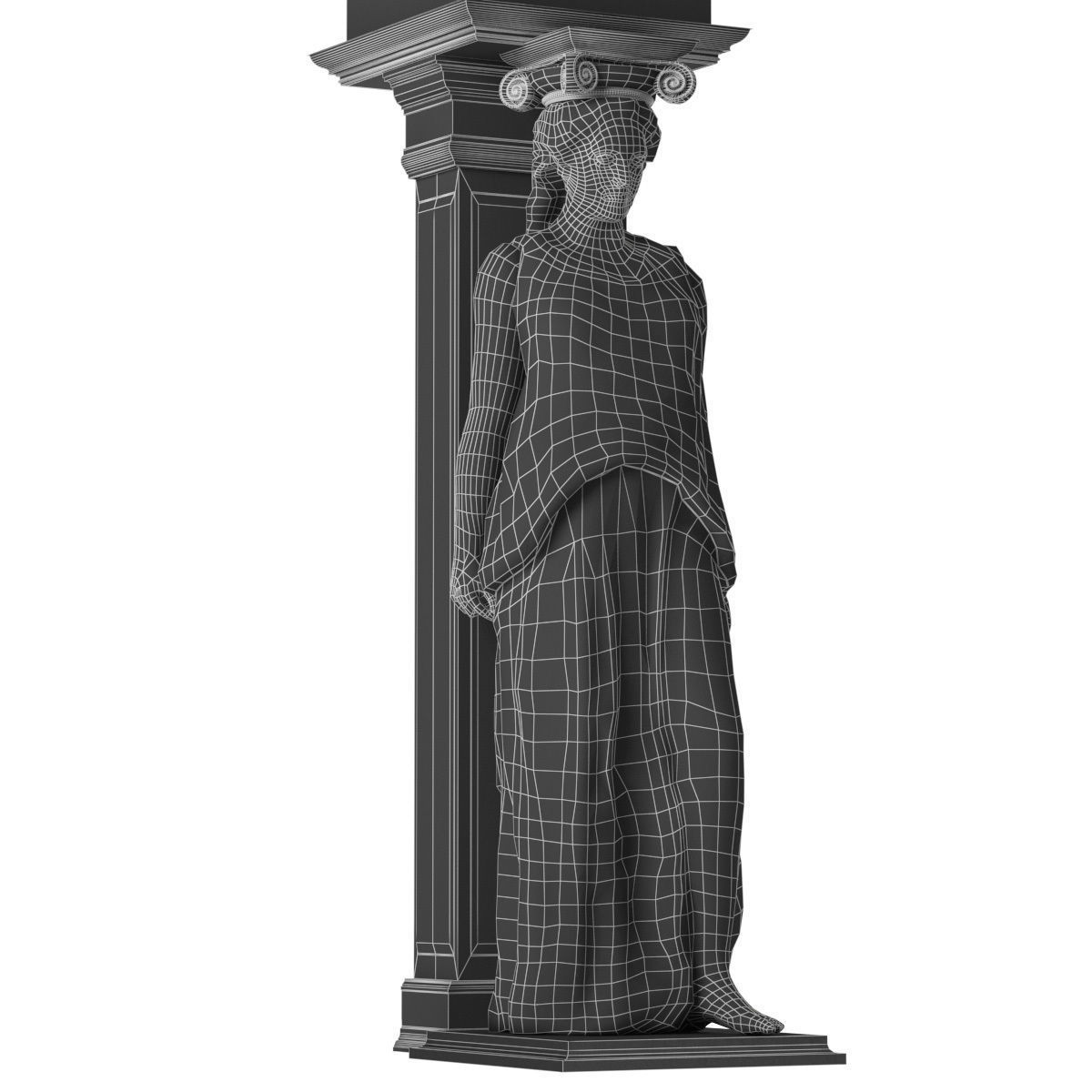 Caryatid Sculpture 3D model | CGTrader