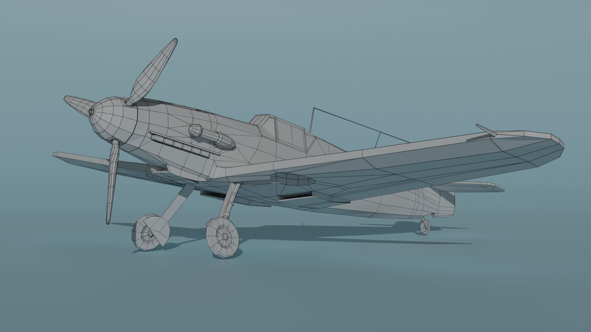 3D model Messerschmitt Bf 109 F-4 Trop VR / AR / low-poly | CGTrader