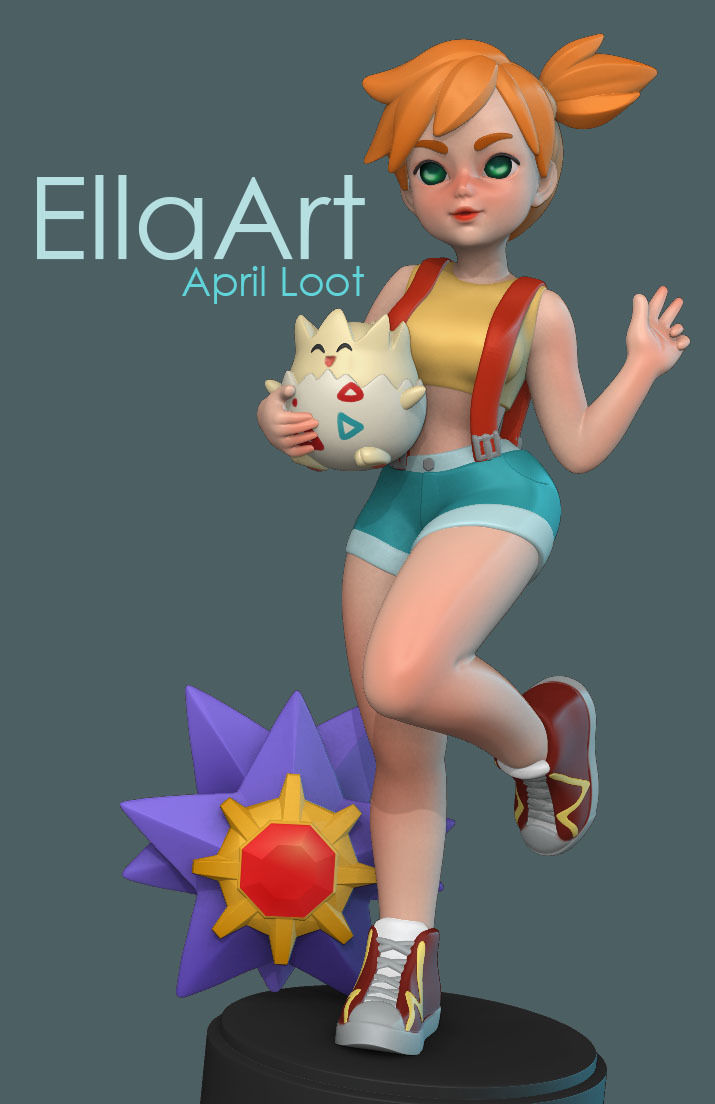 Pokemon Misty 3D model 3D printable | CGTrader