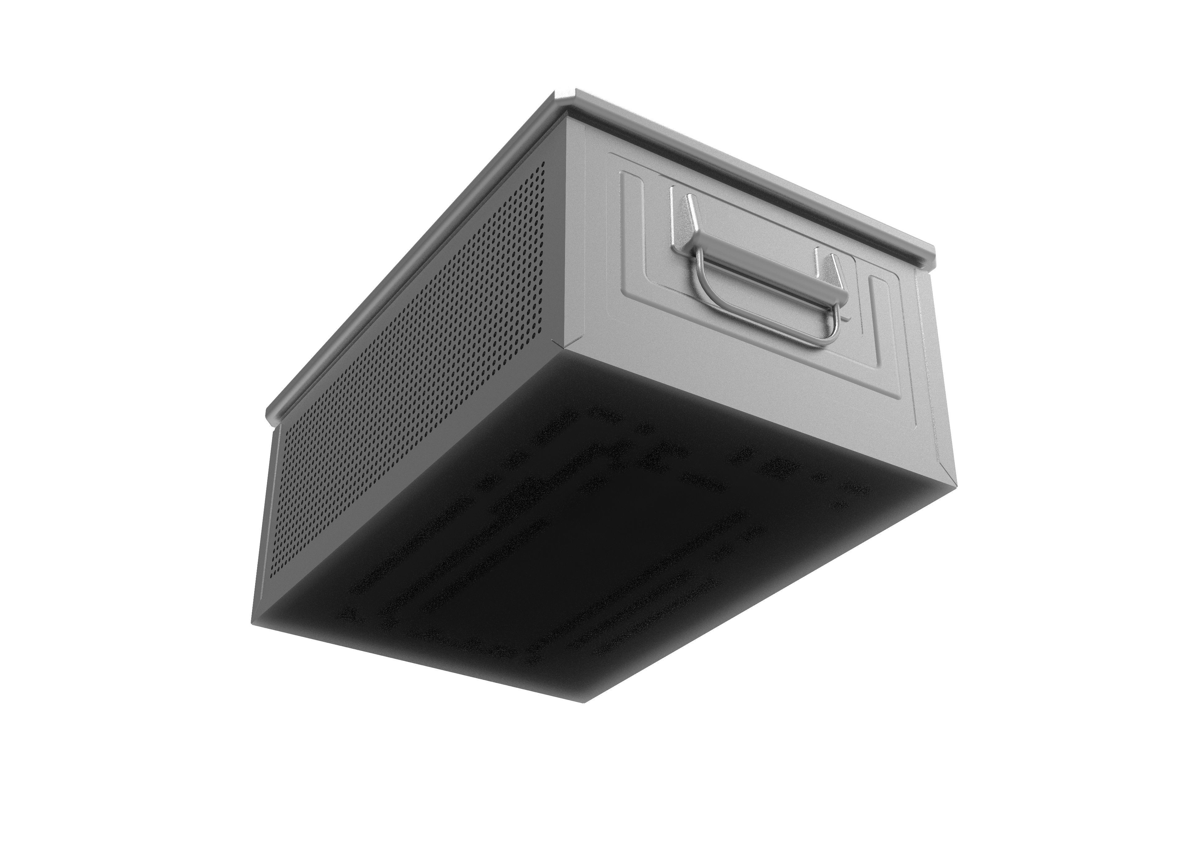 Stackable Steel Box 3D model | CGTrader