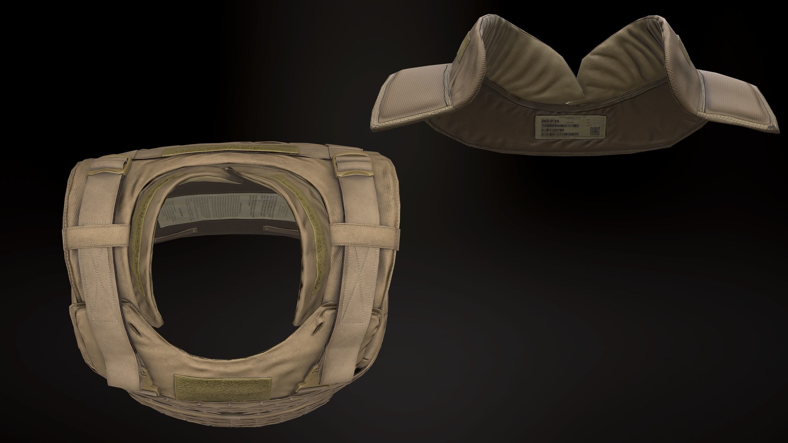3D model Improved Modular Tactical Vest VR / AR / low-poly | CGTrader