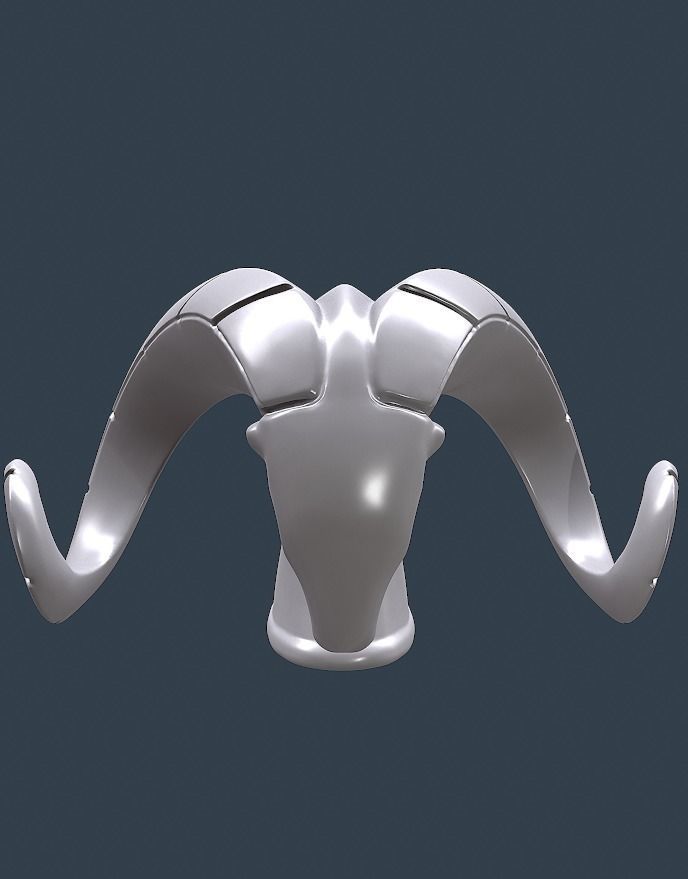 Dodge RAM logo on the hood 3D model 3D printable | CGTrader