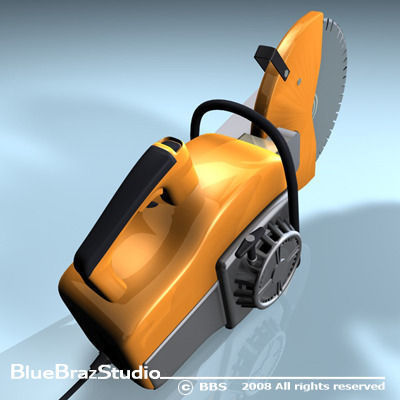 Cut off saw 3D model | CGTrader