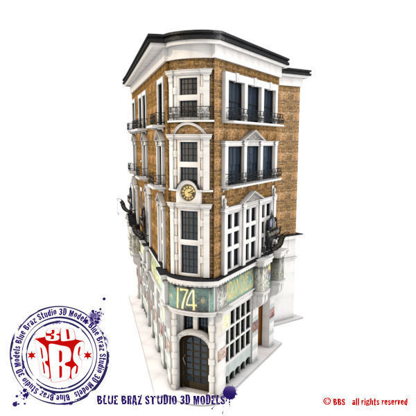 English Pub 3D model | CGTrader