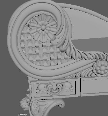 sofa 3d model for cnc machines 3D model | CGTrader