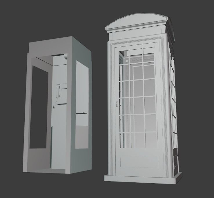 3D model K2 - Telephone London VR / AR / low-poly | CGTrader