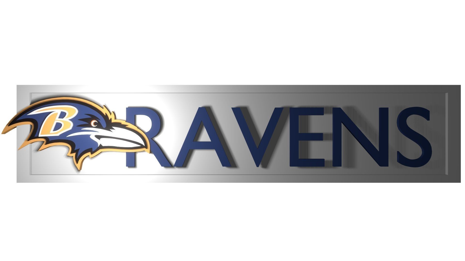 Ravens NFL logo 3D model | CGTrader