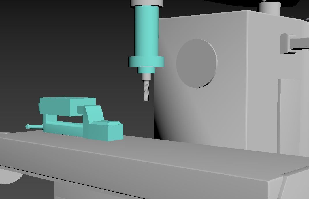 3D model Milling Machine VR / AR / low-poly | CGTrader