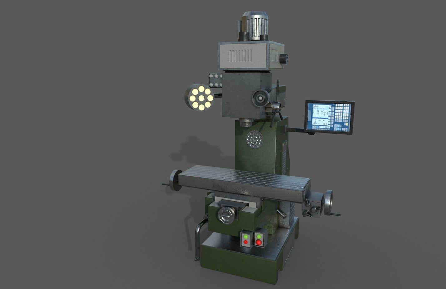 3D model Milling Machine VR / AR / low-poly | CGTrader