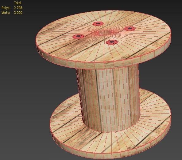 Cable Drum 3D model | CGTrader