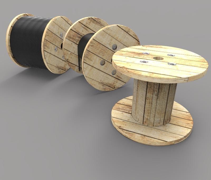 Cable Drum 3D model | CGTrader