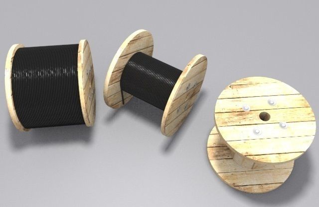 Cable Drum 3D model | CGTrader