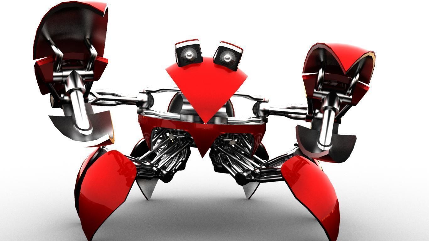 3D model Ball-crab transformer VB-2 VR / AR / low-poly rigged animated ...