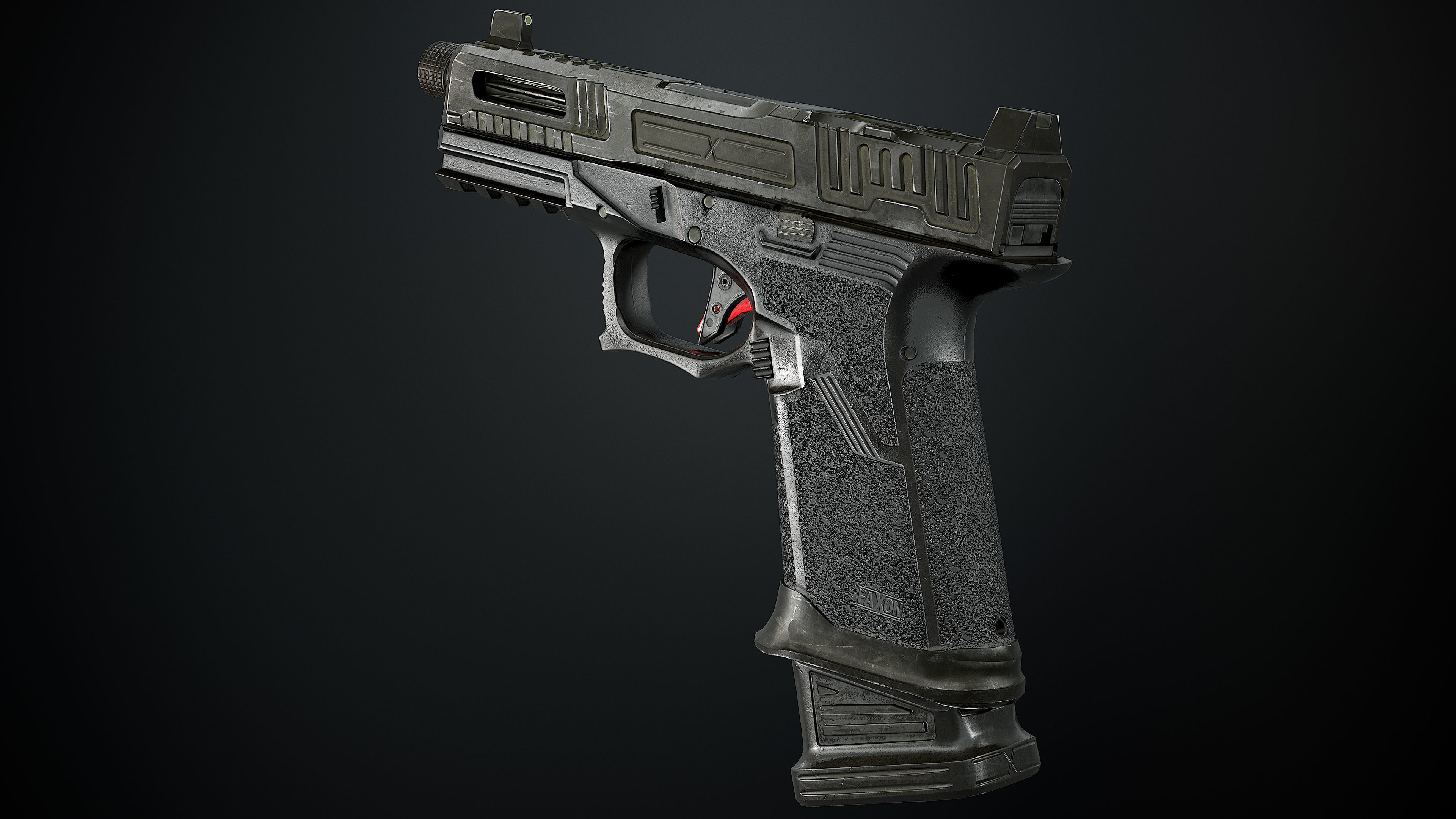 3D model Faxon FX-19 Hellfire VR / AR / low-poly | CGTrader