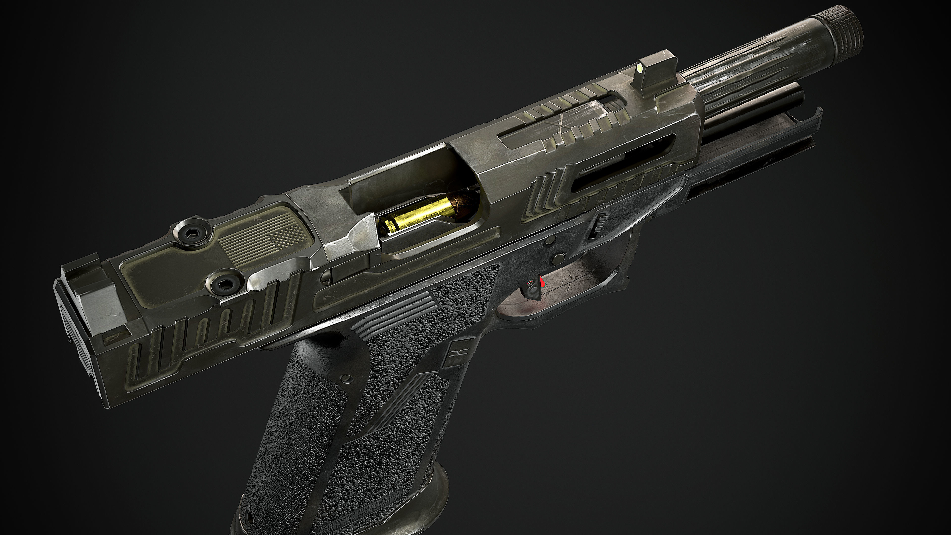 3D model Faxon FX-19 Hellfire VR / AR / low-poly | CGTrader