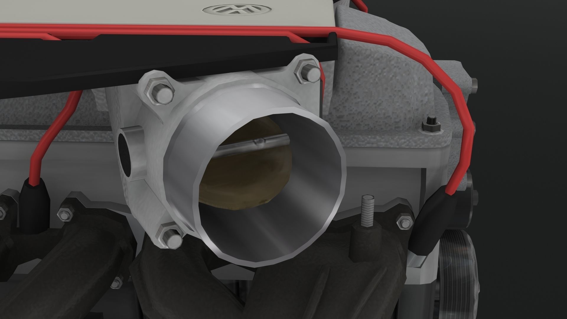 3D model Volkswagen Corrado VR6 12v engine VR / AR / low-poly | CGTrader