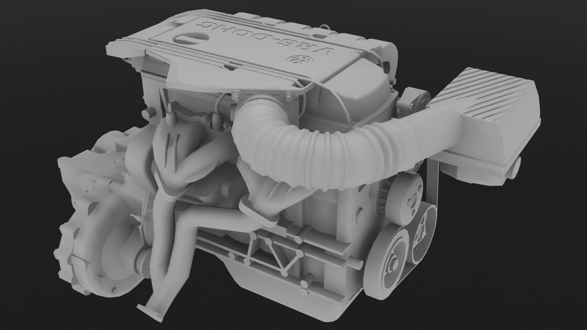 3D model Volkswagen Corrado VR6 12v engine VR / AR / low-poly | CGTrader