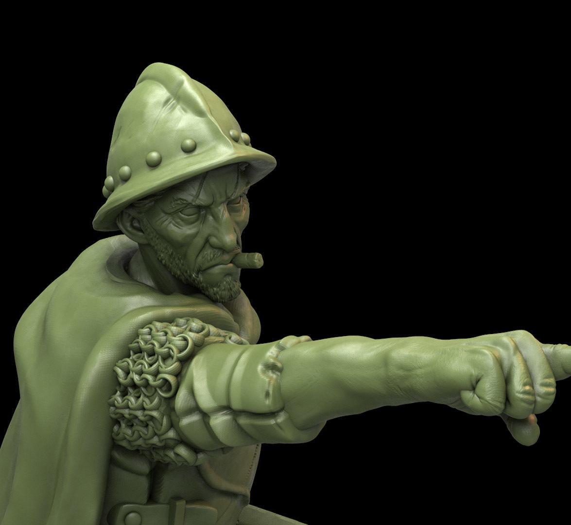 City Guard Commander - Pre Supported 3D model 3D printable | CGTrader