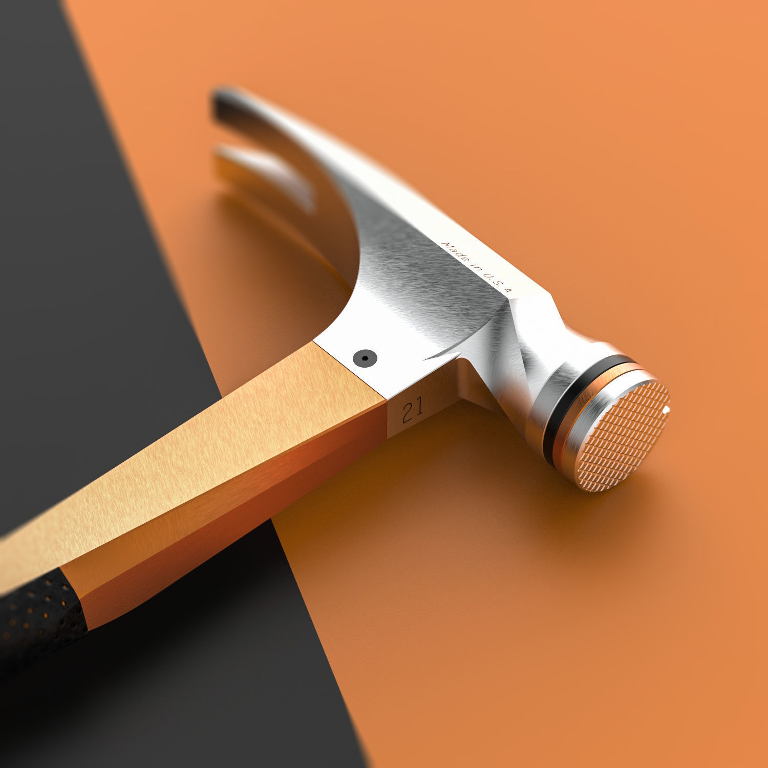 3D model Modern Geometric Titanium Hammer VR / AR / low-poly | CGTrader