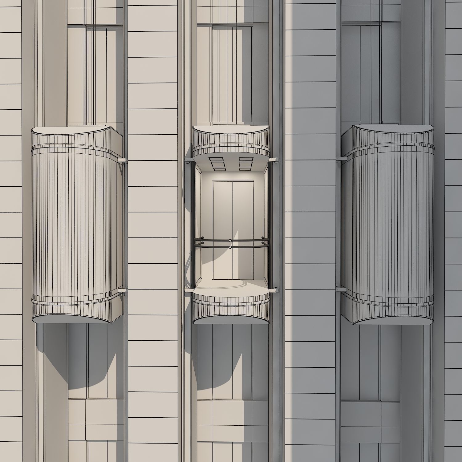 elevator elevators in modern building 3D model | CGTrader