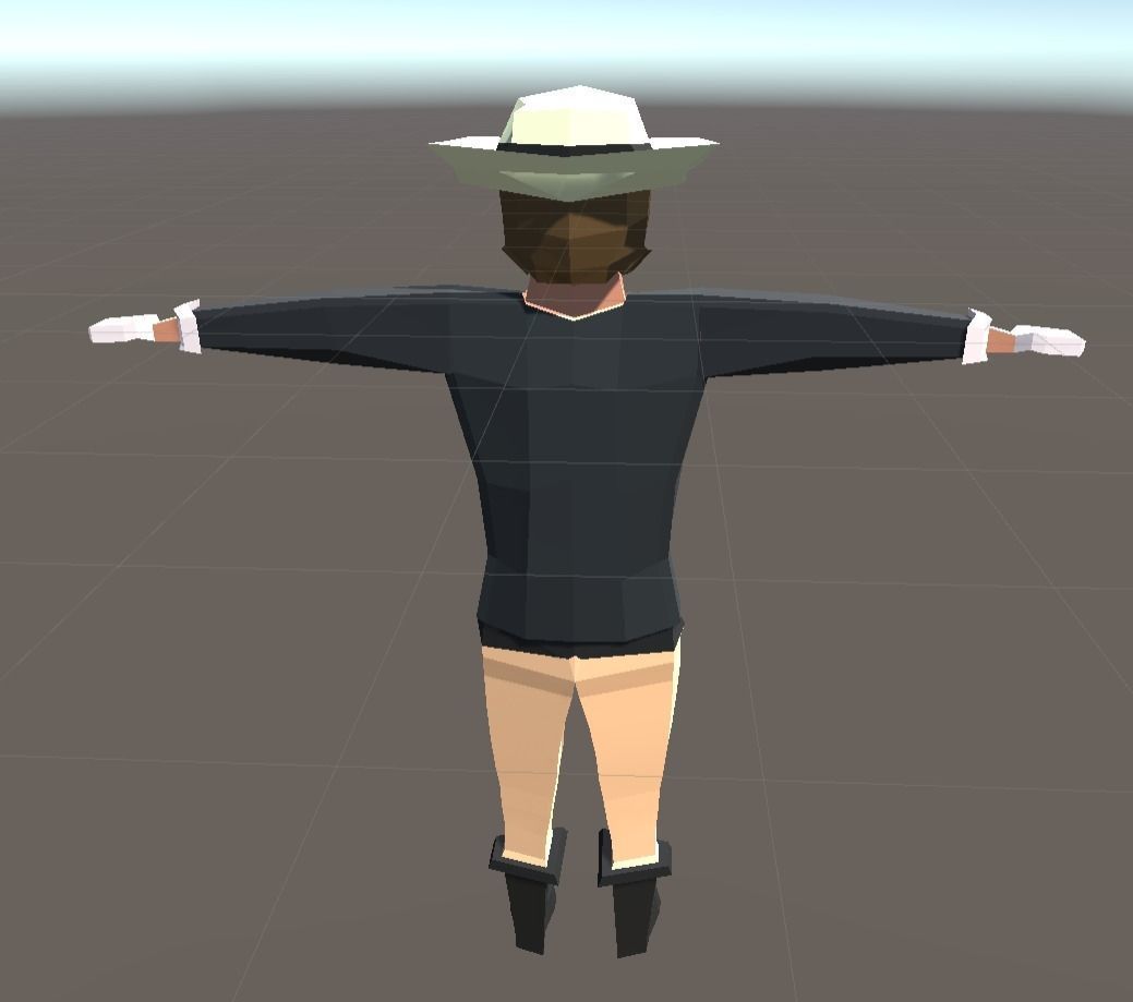3D model Low Poly Cowboy Model VR / AR / low-poly | CGTrader