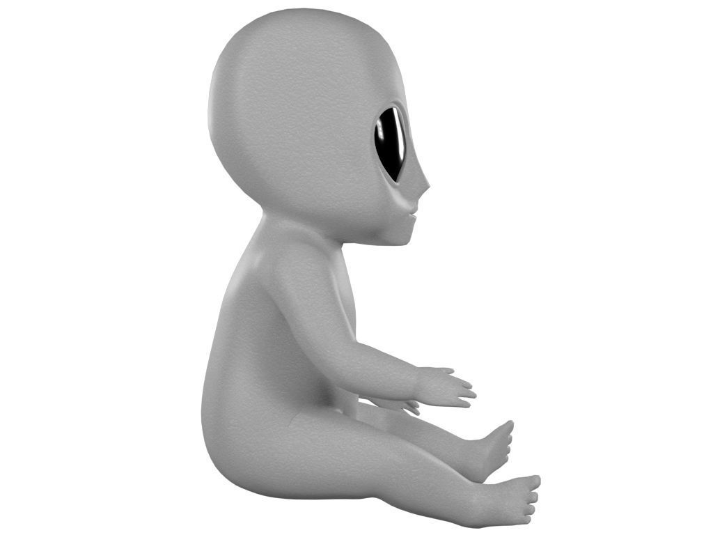 Alien Baby 3D model | CGTrader