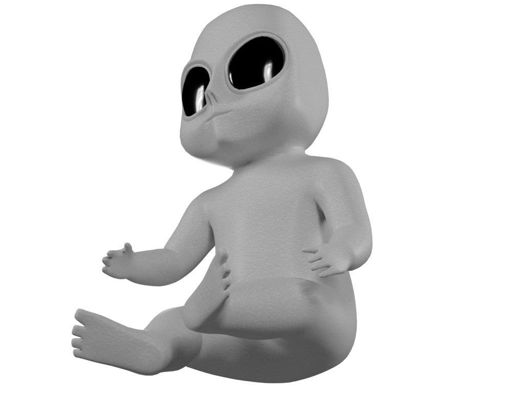 Alien Baby 3D model | CGTrader