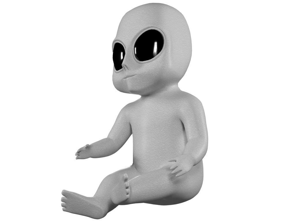 Alien Baby 3D model | CGTrader