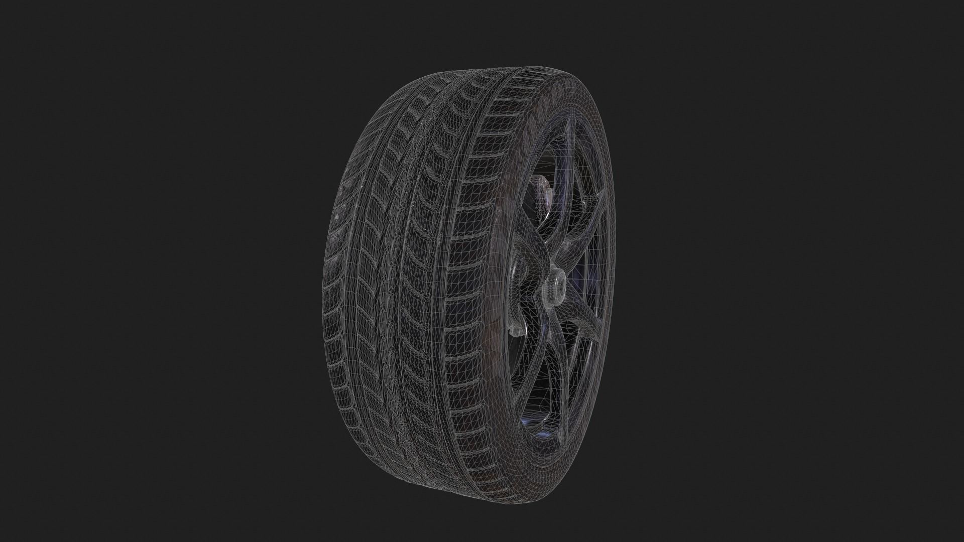 3D model Tire with rims VR / AR / low-poly | CGTrader