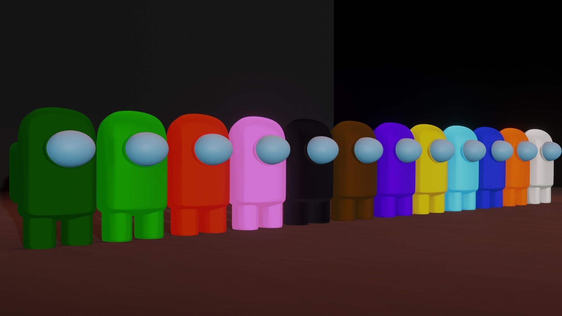 Among us characters RIG free VR / AR / low-poly 3D model animated ...