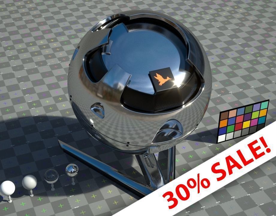 Texture Chrome - VRay shader VR / AR / low-poly | CGTrader