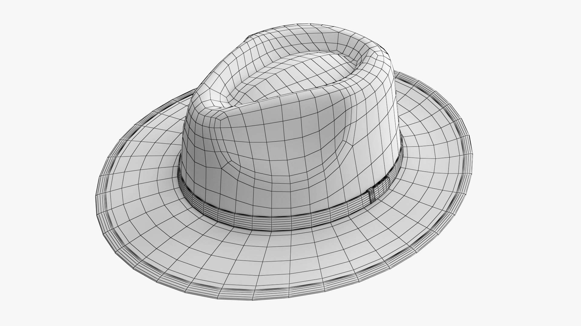 3D model Fedora Hat PBR VR / AR / low-poly | CGTrader