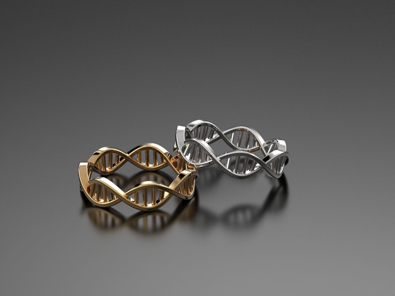 Ring dna 3D model 3D printable | CGTrader