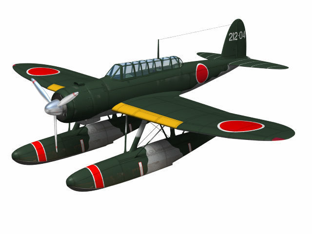 Aichi E13A Jake 3D model | CGTrader