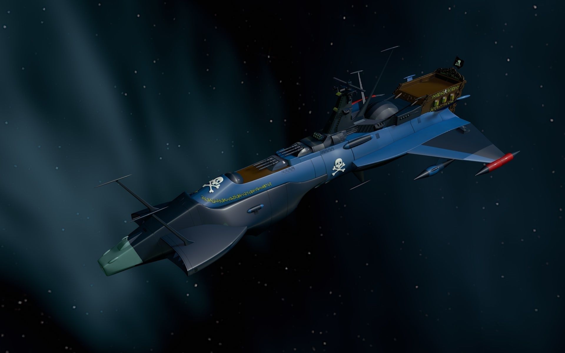 Arcadia Captain Harlock Spaceship 3D model | CGTrader