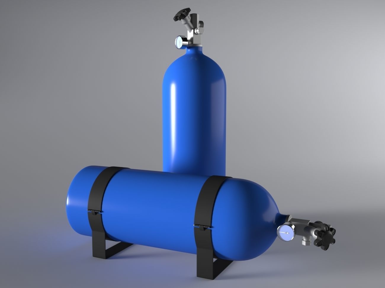 nitrous oxide system 3D model | CGTrader
