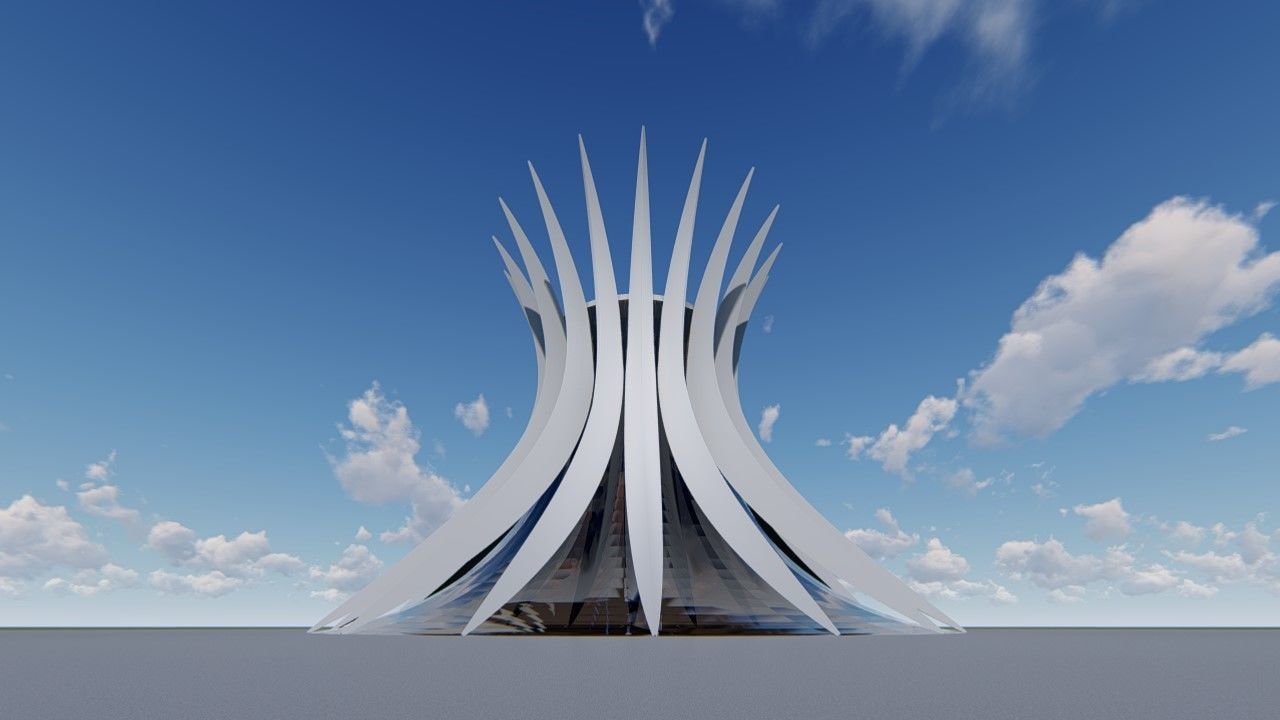 Cathedral Of Brasilia free 3D model | CGTrader