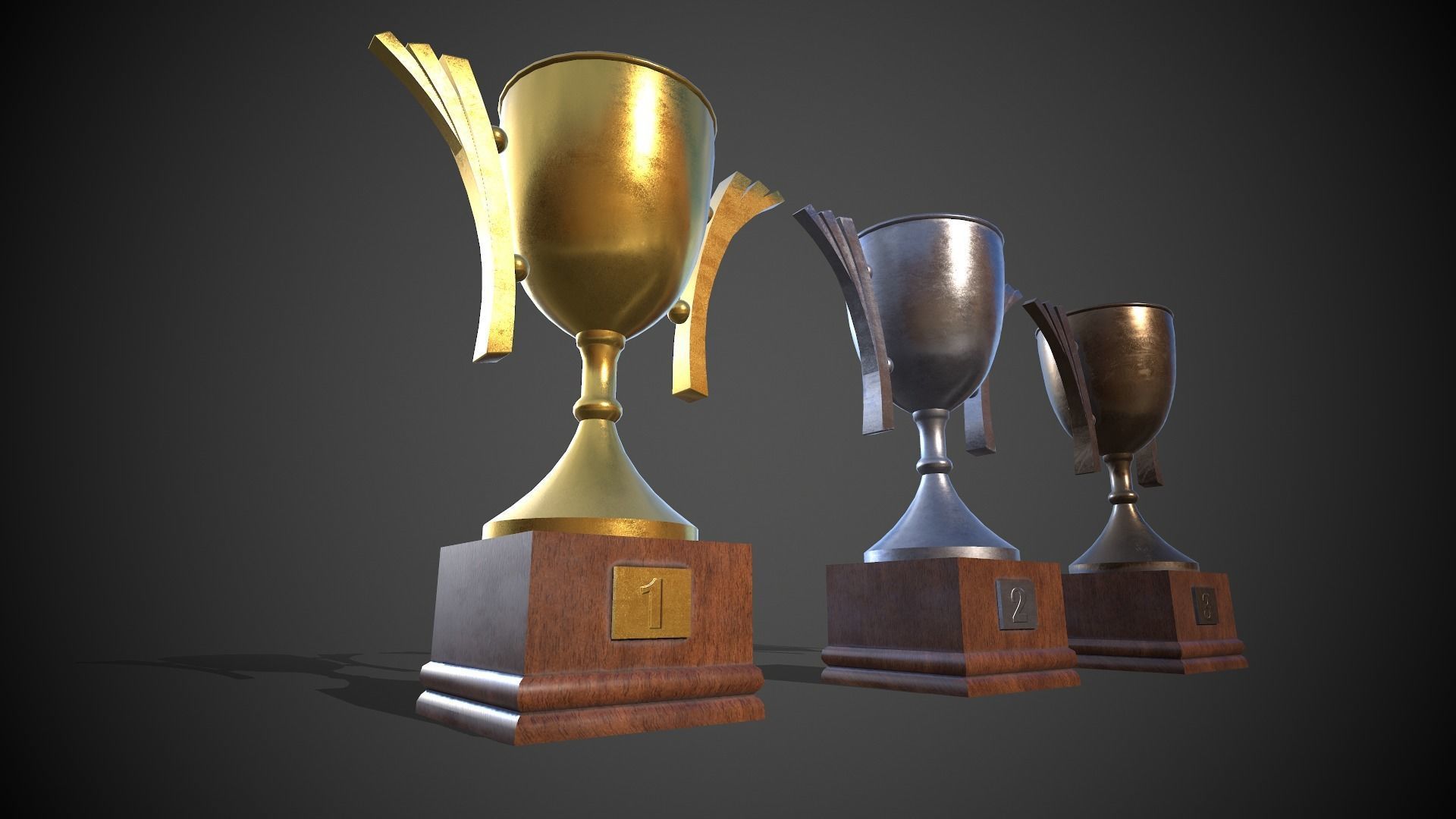 3D model Winner Cup Trophy VR / AR / low-poly | CGTrader